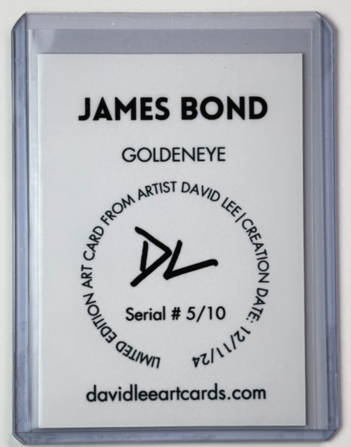 James Bond Limited Edition Artist Signed "Goldeneye" Trading Card 5/10 ...