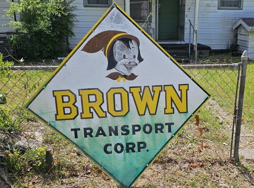 Large Brown Transport Shipping Co Sign Transportation Freight Gas Oil ...
