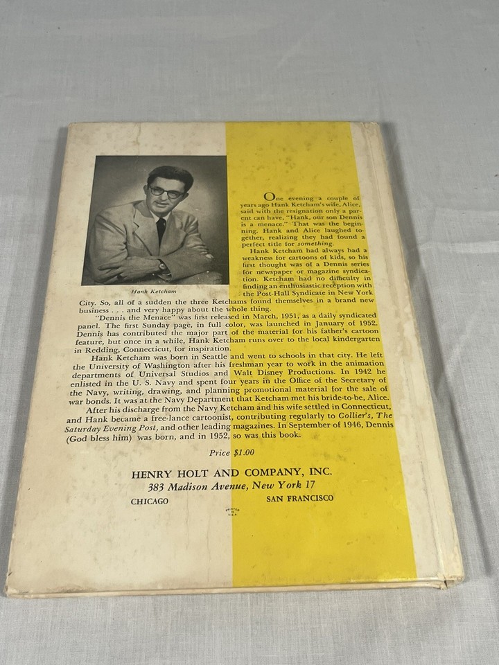 Older Dennis the Menace Book by Hank Ketchham HC 1952 | eBay