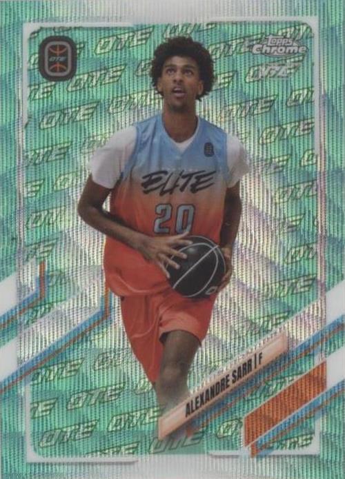 2021-22 Topps Chrome OTE Overtime Elite - Alexandre Sarr #92 Aqua & Green Ote Wave Refractor ...