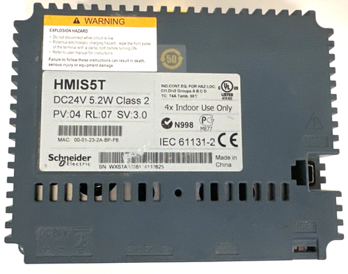 SCHNEIDER ELECTRIC REAR MODULE HMIS5T 24 V 5.2 W CLASS 2 | eBay