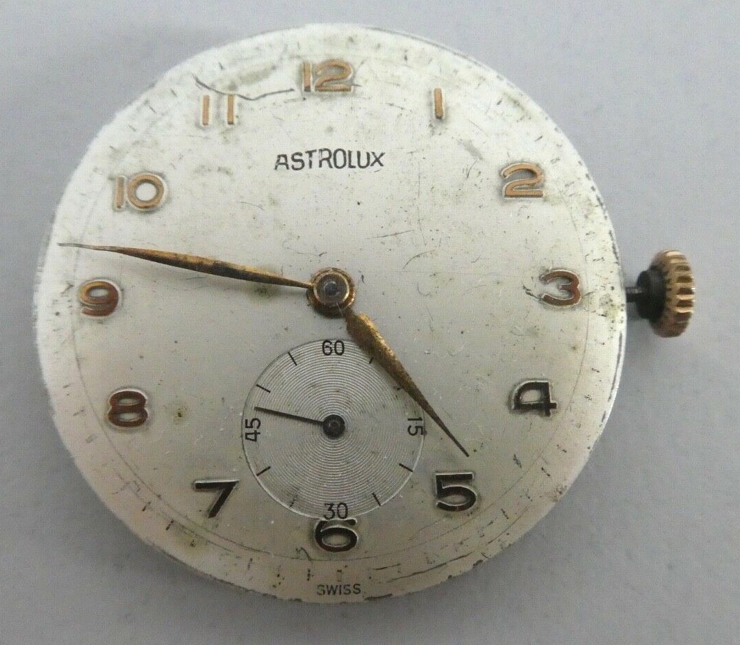 Vintage ASTROLUX Watch Movement Manual winding For Parts (364) | eBay