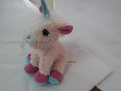 winkeez pink blue sparkle plush unicorn lovey soft 5" baby | eBay