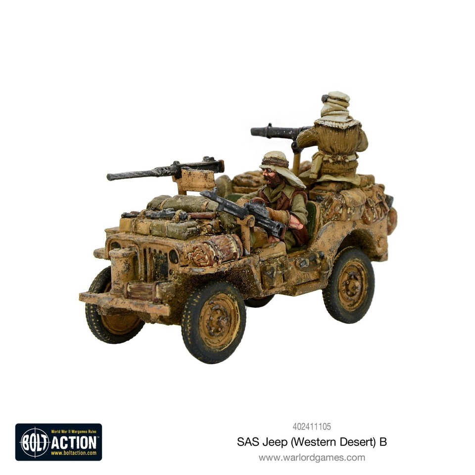Bolt Action 402411105 SAS Jeep B (Western Desert) WW2 British Vehicle ...