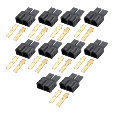 10 Piece Traxxas TRX Connector Male High Current Connector Gold ...