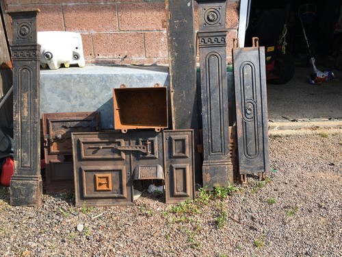 antique victorian cast iron kitchen cooking range | eBay UK