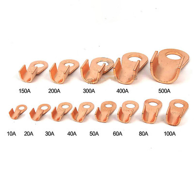 4mm²-85mm² Wire Cable Copper Ring Terminals 10A-1000A Crimp Connector ...