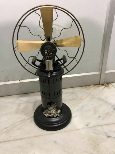 Antique Style Vintage STEAM Fan Working Model Old style table Kerosene ...
