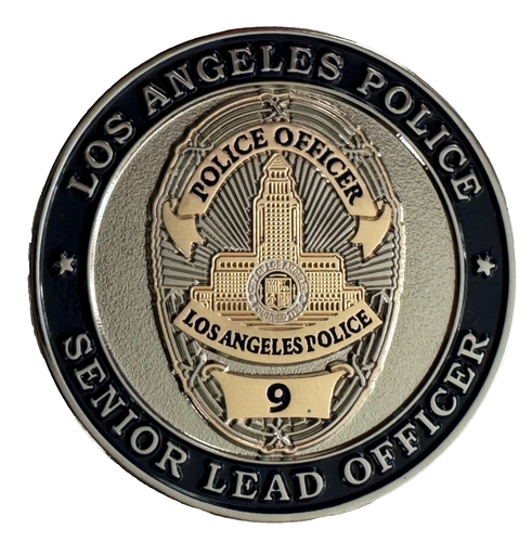 LAPD Challenge Coin Senior Lead Officer Los Angeles Police Department ...