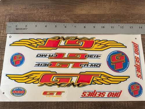 GT Racing Pro Series Stickers Decals (Red, Yellow, Black, Blue) - Die ...