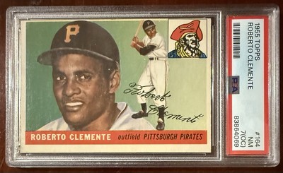 1955 Topps #164 Roberto Clemente Pirates Rookie RC HOF PSA 7 (OC) | eBay