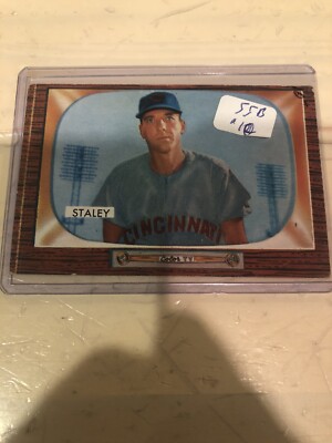 Gerry Staley Cincinnati Redlegs 1955 Bowman Baseball Card #155 | eBay
