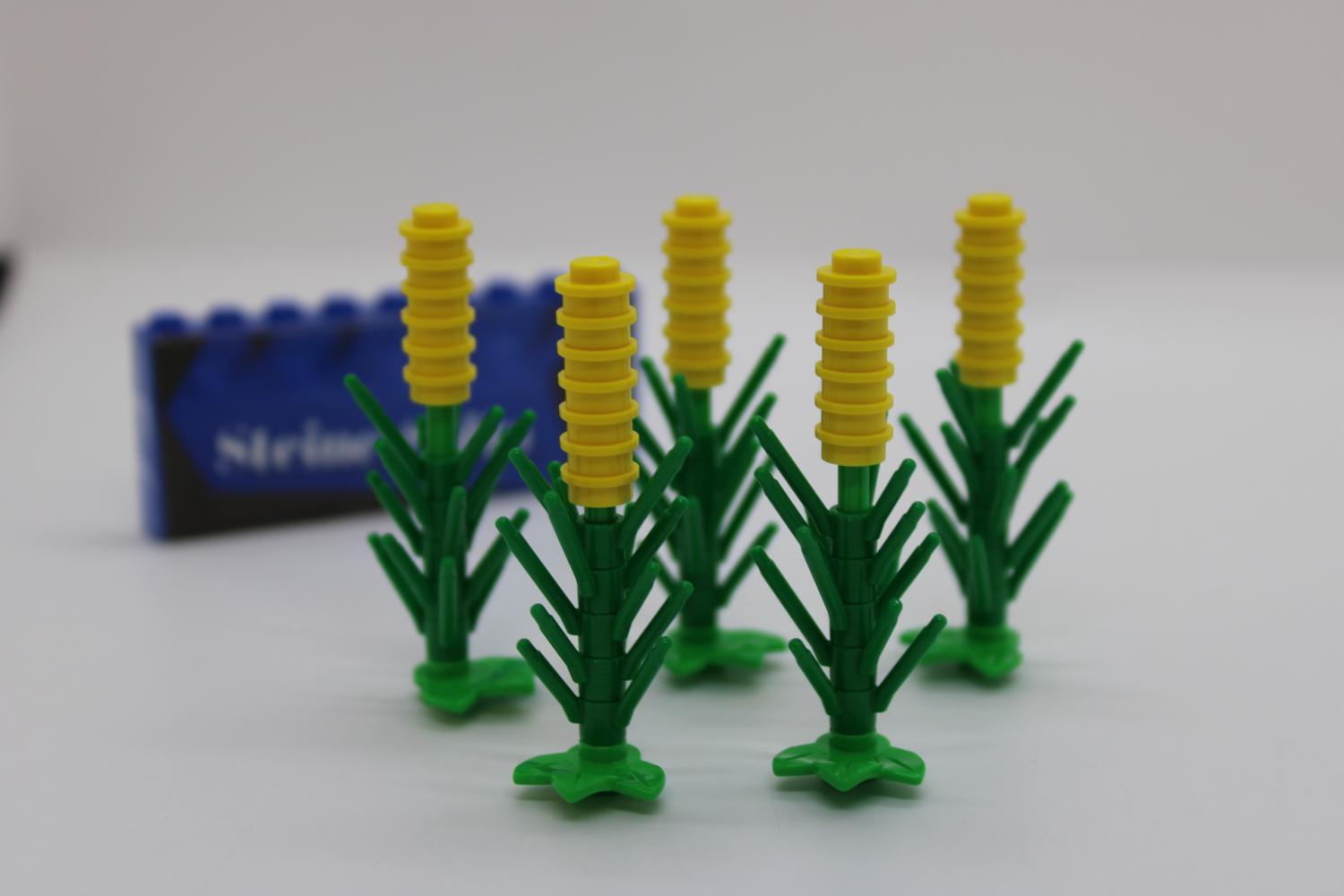 Lego (c) 5x Mais Pflanzen - Maisfeld, Gemüse, Feld - MOC - Pflanze ...