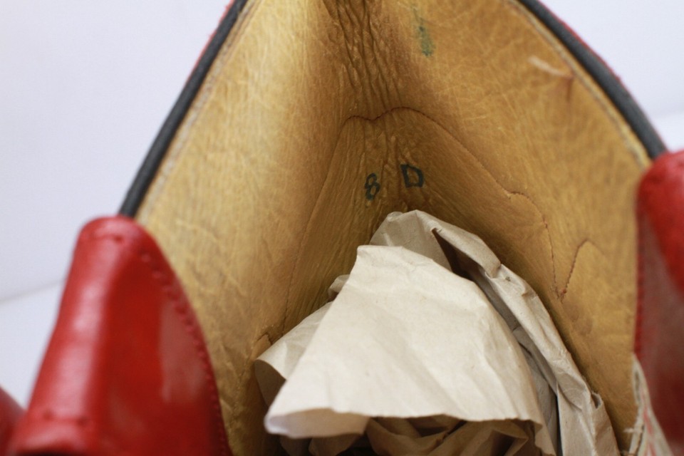 🔥 CABOOTS 1# OF A KIND FULL TOOLED RARE EXOTIC WESTERN BOOT 8 D X TOE ...