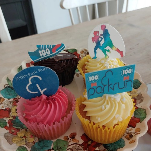 100th Park Run Pack of 12 Edible Cup Cake Toppers Fairy Bun Decorations ...