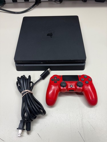 SONY PLAYSTATION 4 SLIM CONSOLE PS4 500GB W/ CONTROLLER + CABLES | eBay