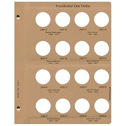 Dansco US Presidential Dollar Coin Album 2007 - 2016 #7184 | eBay