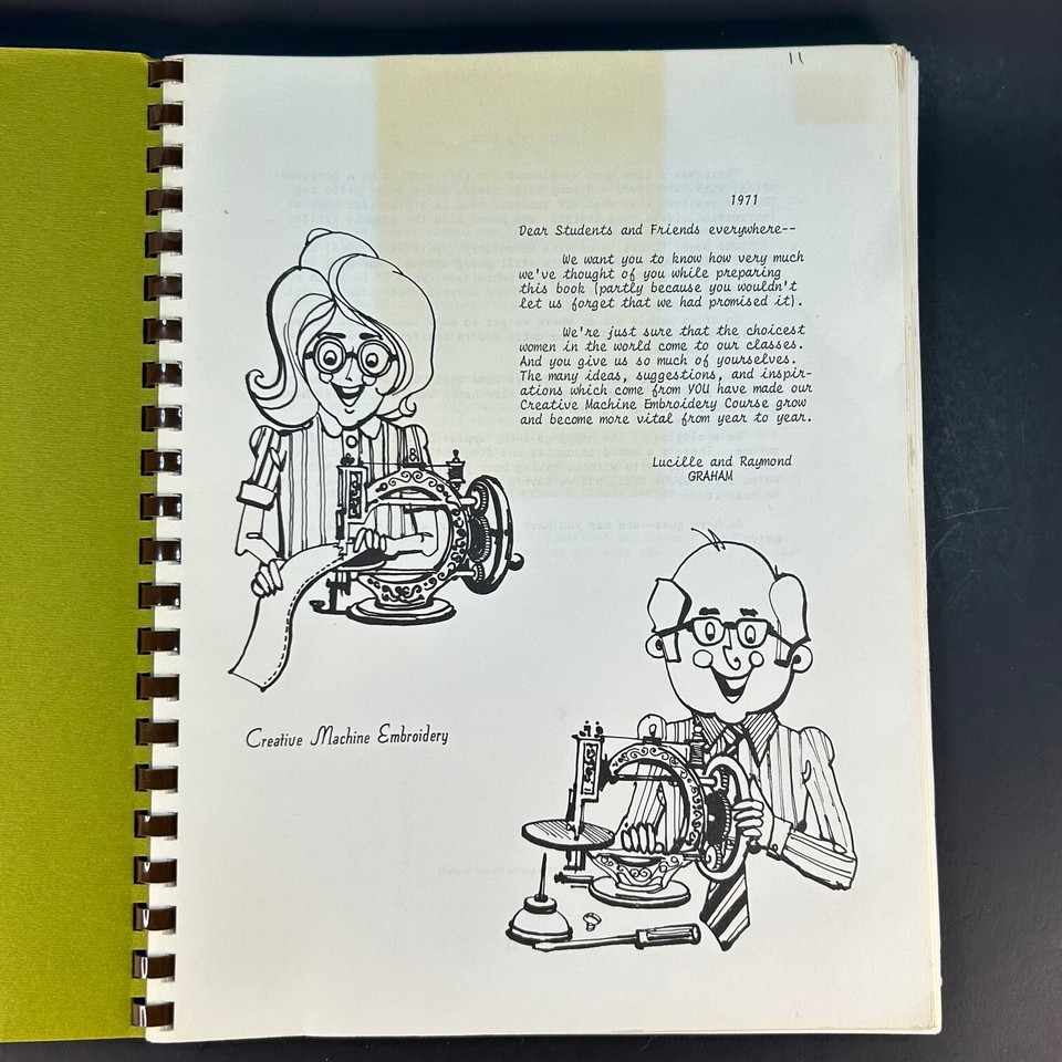 Creative Machine Embroidery Vol 2 Lucille Merrell Graham 1973 Sewing ...
