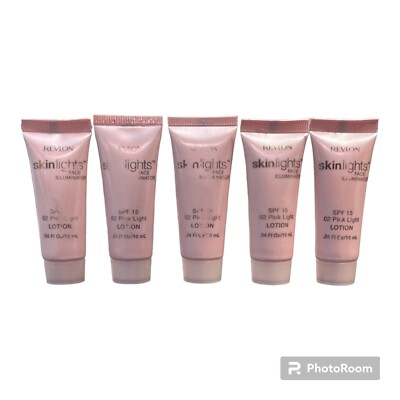 Lot of 5 Skinlights Skin Lights Face Illuminator SPF 15 02 Pink Light ...