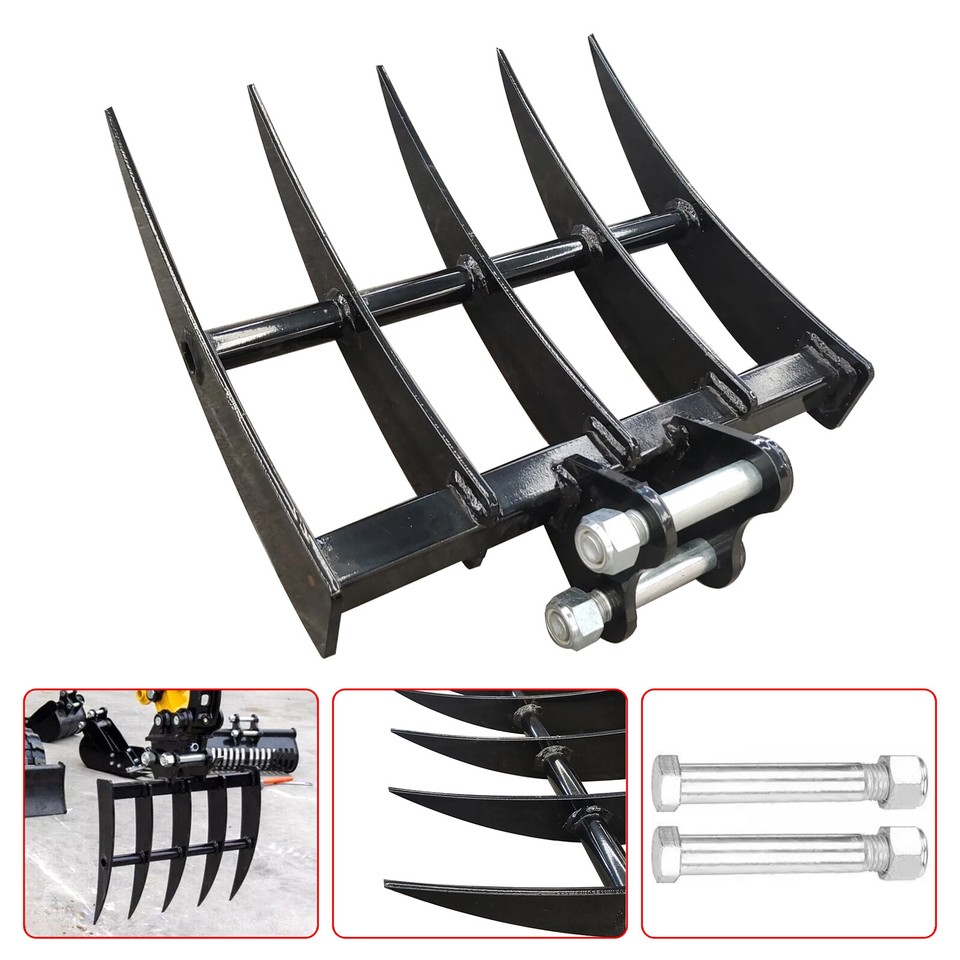 NEW Attachment Rake Attachments Tools For Mini Excavators Excavator ...