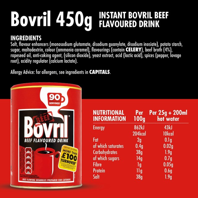 Bovril 450g Beef Flavoured Drink for sale online | eBay