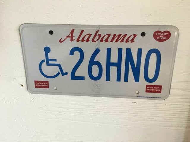 VINTAGE Alabama Handicap License Plate EBay vintage-alabama-handicap-license-plate-ebay