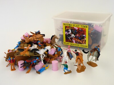 65 Piece Mega Rodeo Play Set, Perfect Toy Gift for Cowboy or Cowgirl ...