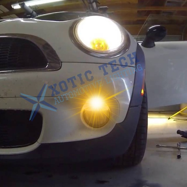 Amber 2825 W5w LED Parking Driving Light Bulbs for Mini Cooper R56 ...