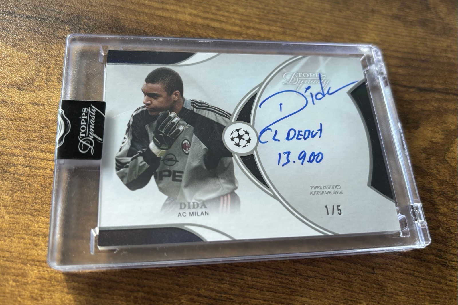 2024-25 Topps Dynasty UCC UEFA DIDA DEBUT DAY INSCRIPTION BLACK ON CARD ...