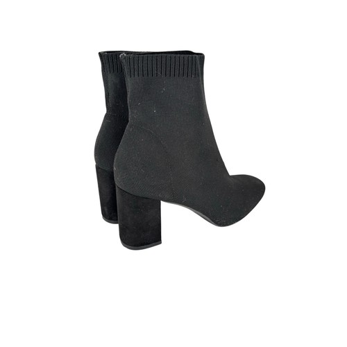 Mia Erika Stretch Knit Bootie Heels Black Size 8.5 Womens Modern ...