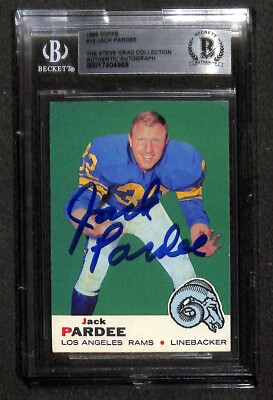 Jack Pardee Los Angeles Rams 1969 Topps #12 Signed Card BECKETT | eBay