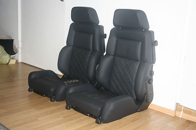 2 Recaro C Classic Mercedes R107 Sitze Leder neu bezogen AMG SL ...
