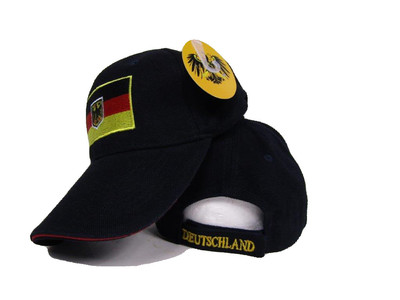 Black Germany German Eagle Deutschland Patch Hat Cap 3D embroidered | eBay