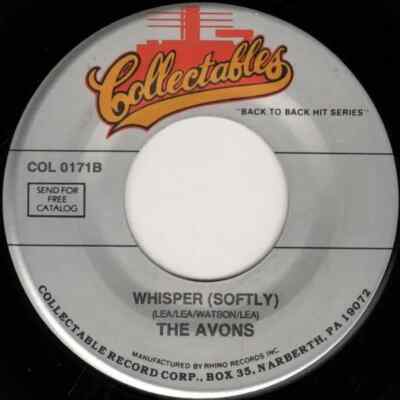 The Avons Our Love Will Never End / Whisper (Softly) Vinyl Single 7inch ...