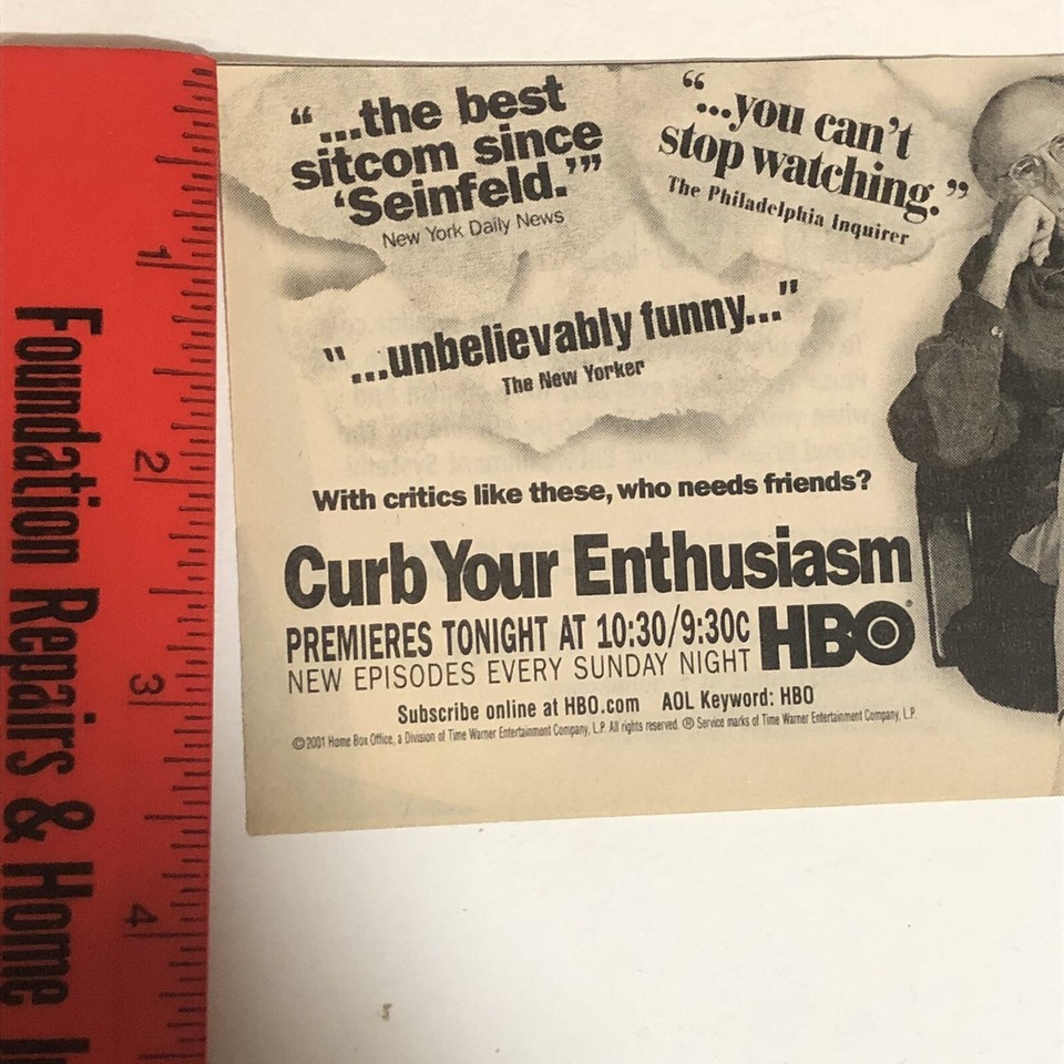 Curb Your Enthusiasm Tv Guide Print Ad Larry David Tpa15 | eBay