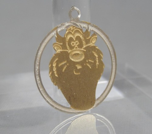 Vintage Sterling Silver Warner Bros Tasmanian Devil Disc Charm Pendant ...