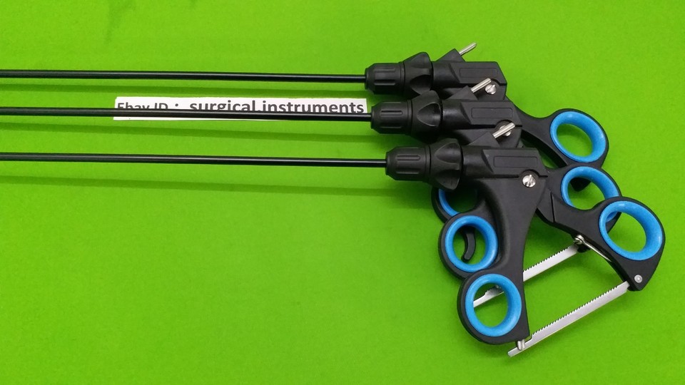 3pc Laparoscopic Right Angle/Debakey/Plan Grasper 5mmx330mm Reusable ...