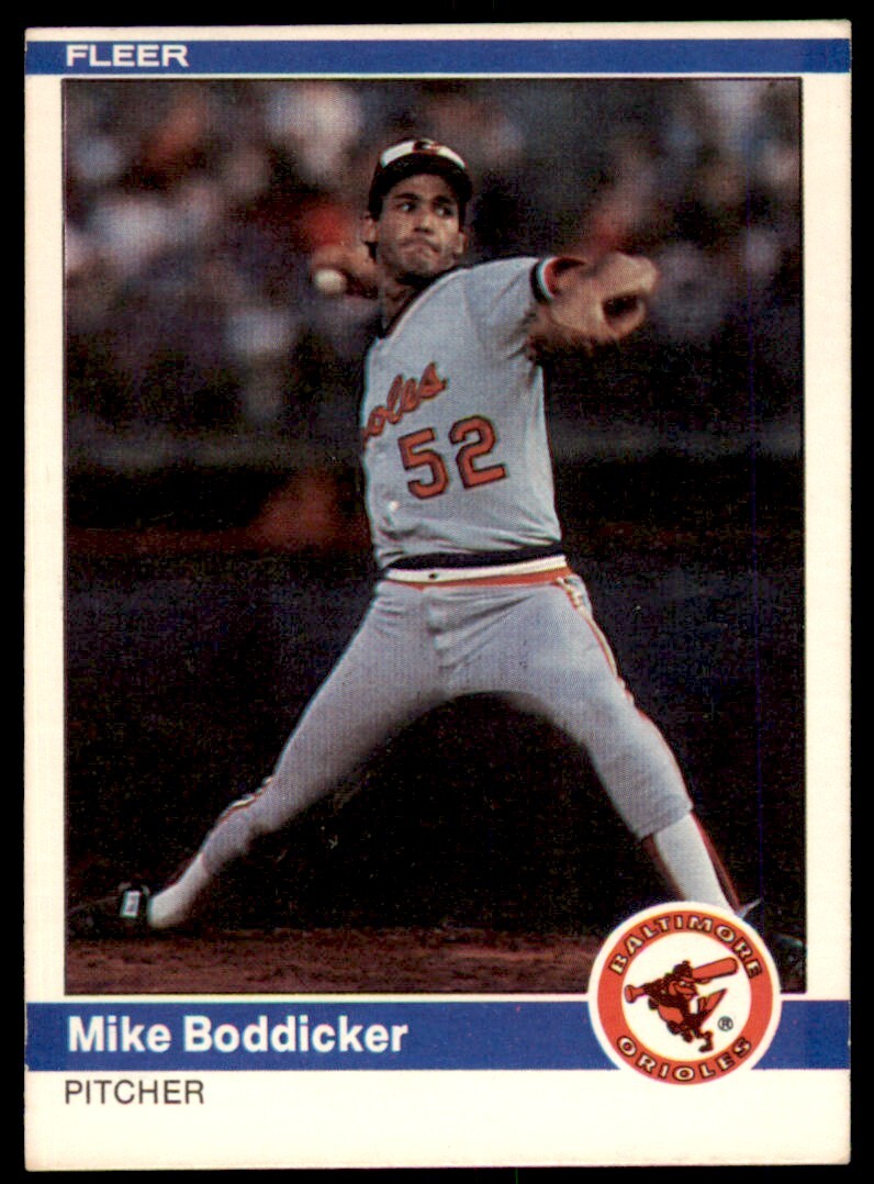 1984 Fleer. Mike Boddicker . Baltimore Orioles #1 | eBay