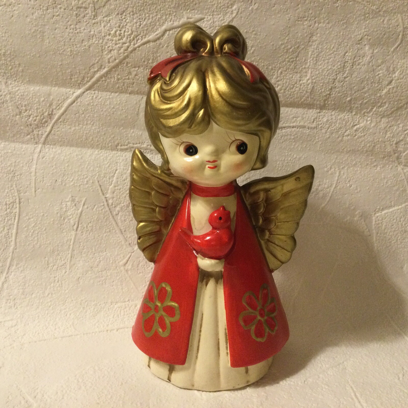 VINTAGE HH HOLT HOWARD CHRISTMAS ANGEL Holding BIRD - JAPAN - 8” | eBay