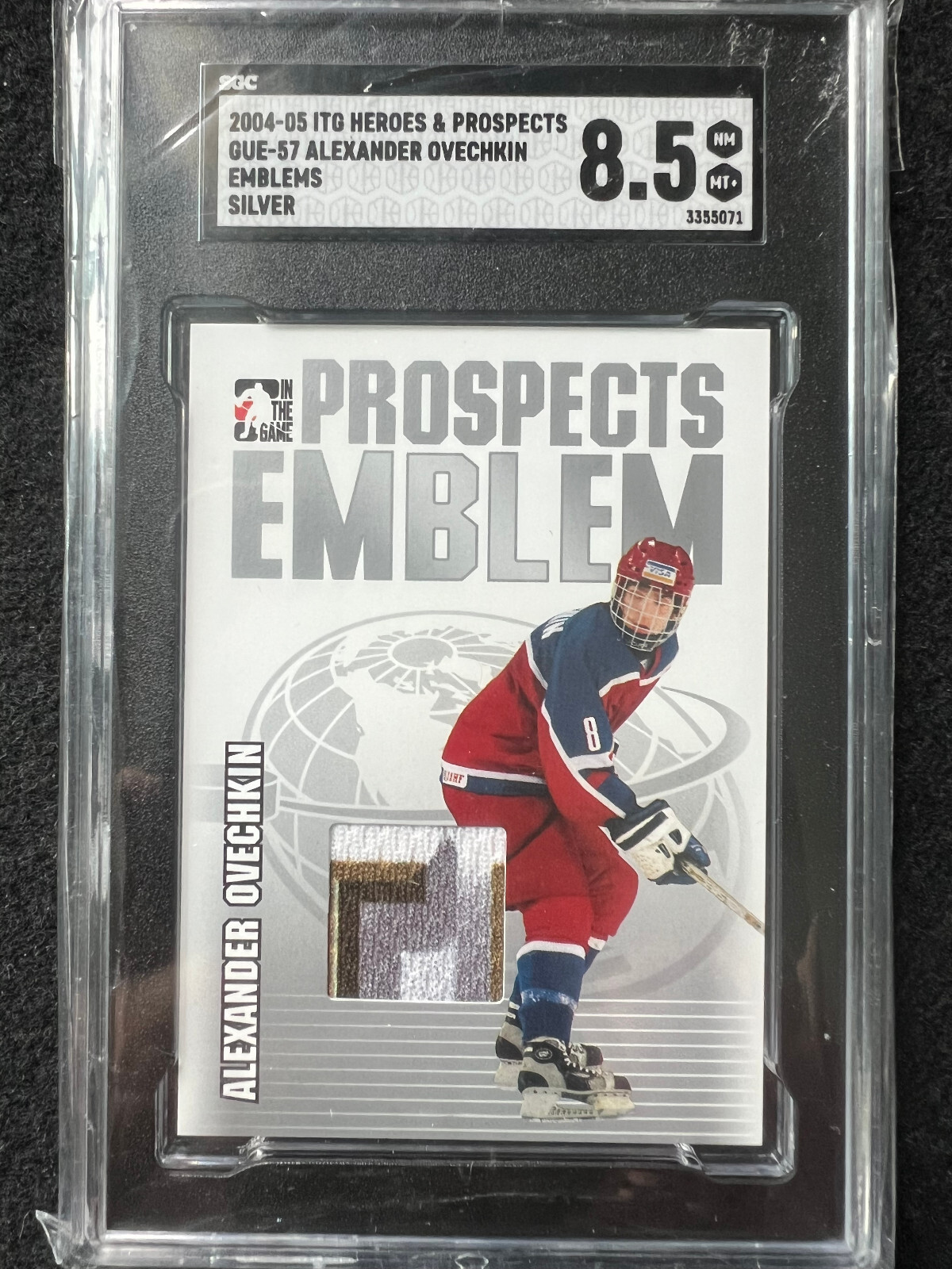 2004-05 In the Game Heroes and Prospects - Emblem Alex Ovechkin #GUE-57 ...