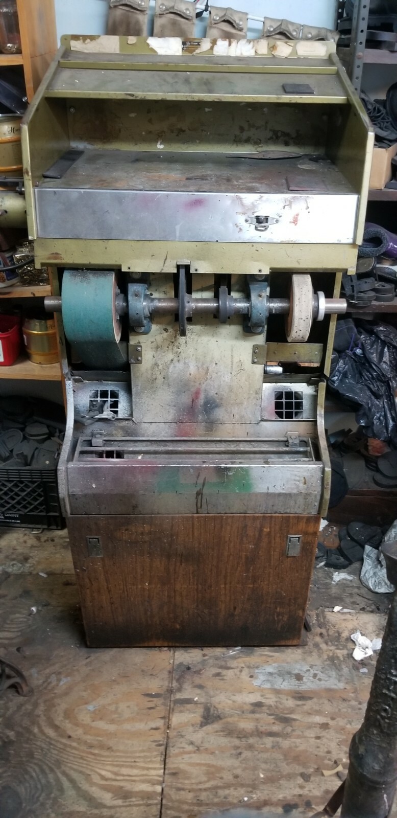 Industrial Cobbler SHOE REPAIR EQUIPMENT Sander Finisher Buffer Heel NY ...