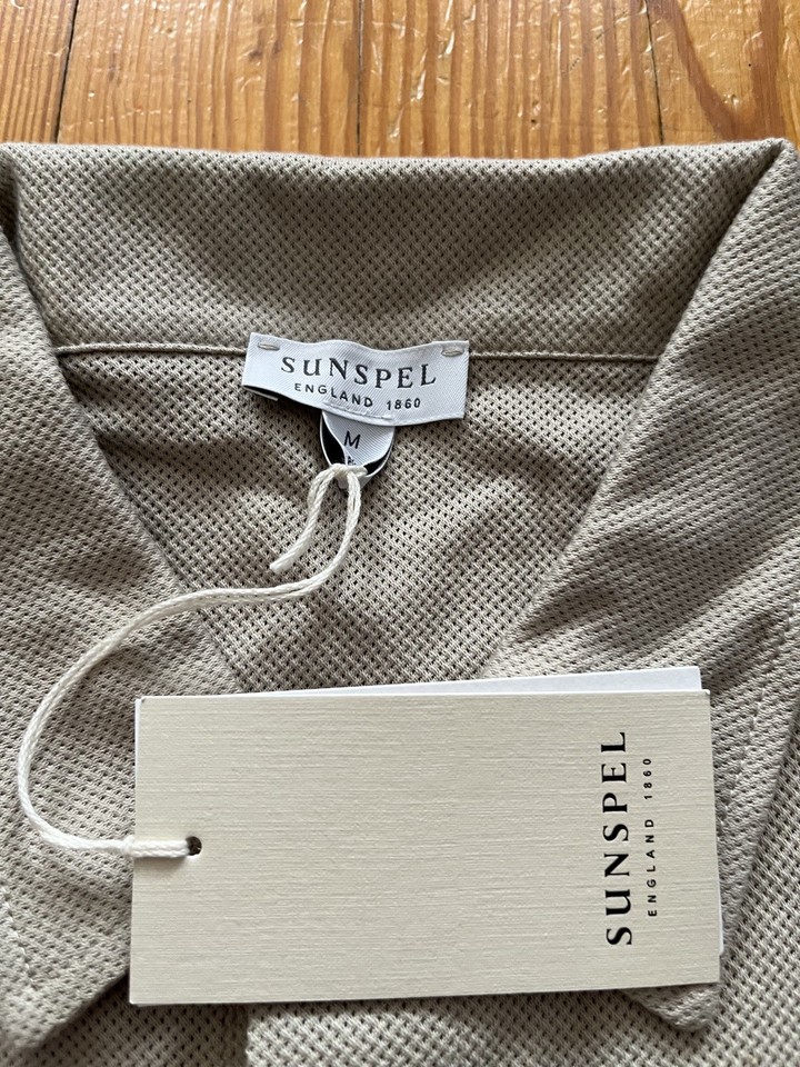 Sunspel Riviera Polo Shirt Medium Ash Grey Daniel Craig James Bond | eBay