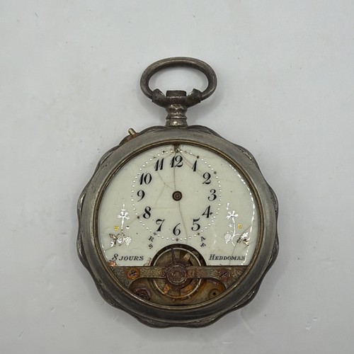 Hebdomas 8 Jours Pocket Watch For Parts Or Restoration - Base Metal ...