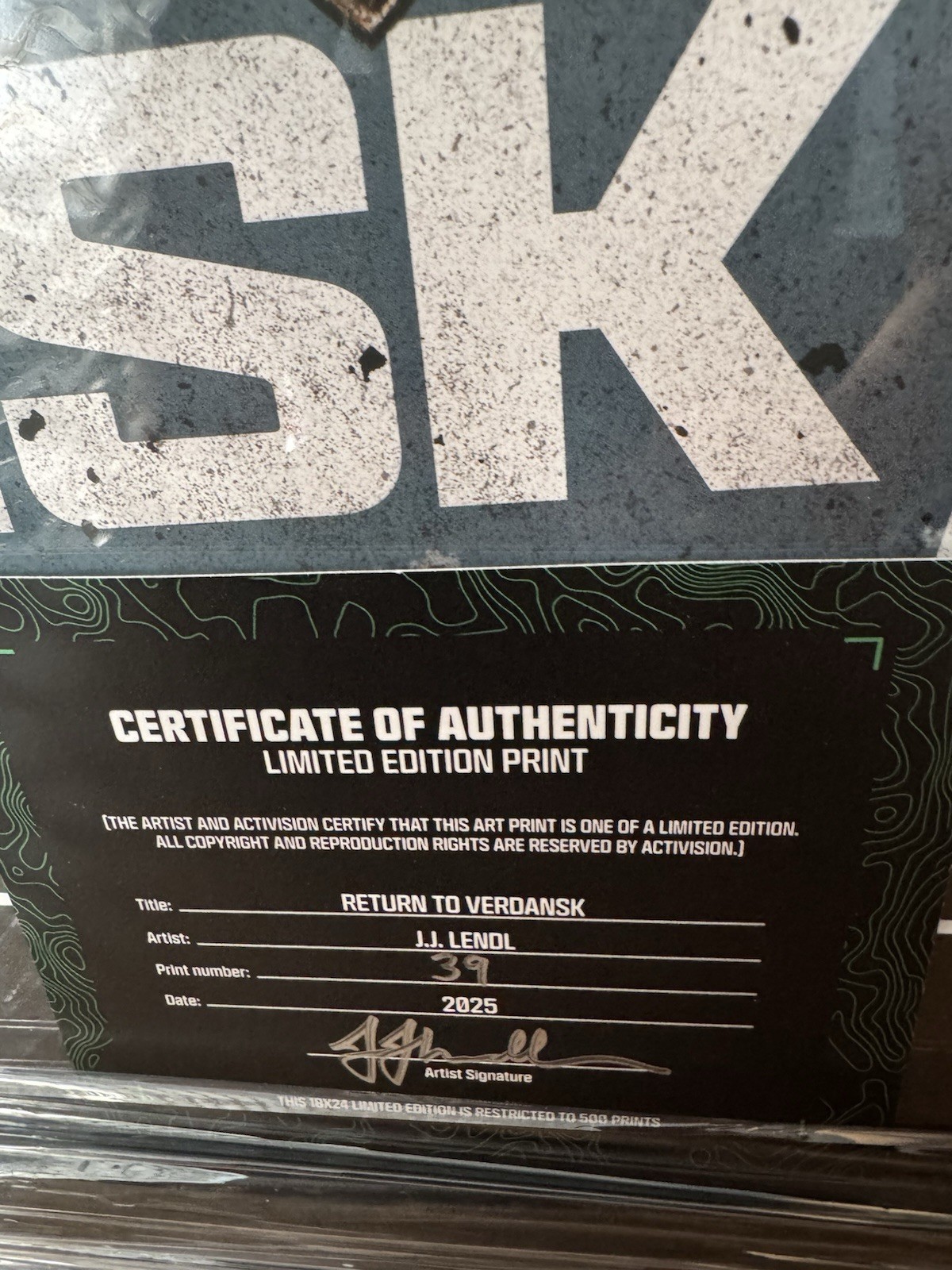 Call Of Duty Verdansk Warzone Black Ops 6 MW19 Limited Edition Poster ...