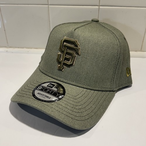 San Francisco Giants New Era 9Forty A-Frame SnapBack Adjustable Olive Green Hat | eBay