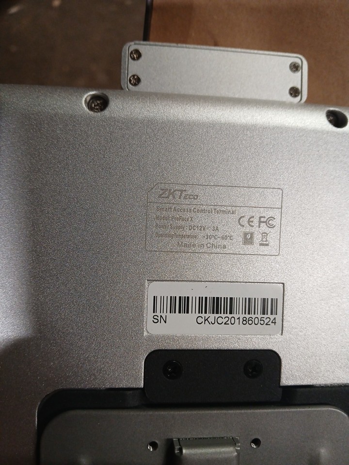 ZKT Eco CKJC201860524 Smart Access Control Terminal. Model: Proface X ...