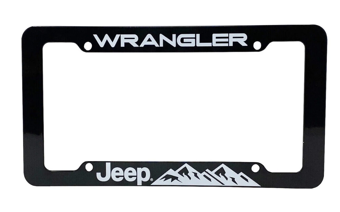 NEW Jeep Wrangler License Plate Frame Universal Fit 12.5" x 6.5" - 1 PC ...