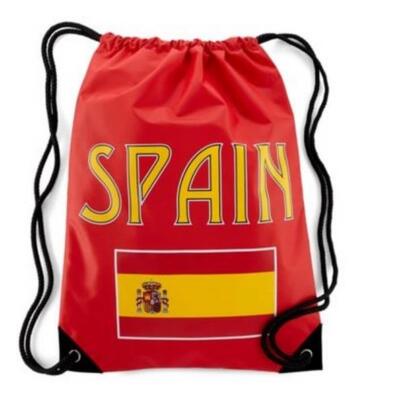 Adult Boys BACK SACK CINCH BAG Soccer Team SPAIN Spanish Flag ...