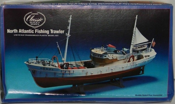 Lindberg North Atlantic Fishing Trawler Plastic Model Kit 7222 1/90 ...