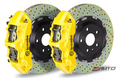 Brembo Front GT BBK Brake 6Pot Yellow 365x34 Drill Disc for Benz CLA45 ...